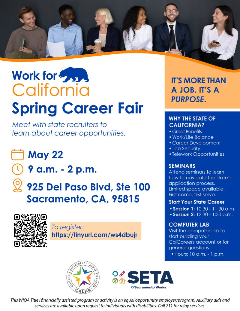 Work for California Spring Career Fair is May 22 - Green Collar Blog